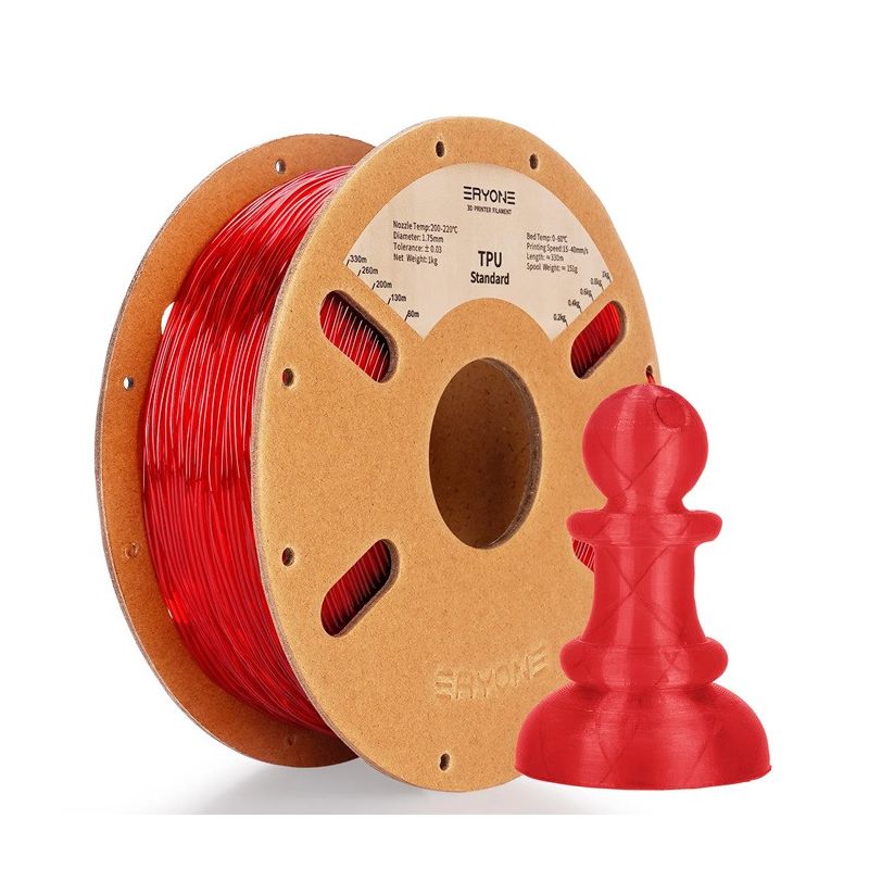 Eryone Red transparent TPU 1,75mm 1Kg