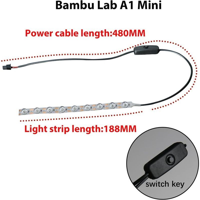 Bambu Lab A1/A1 Mini - led přídavné světlo